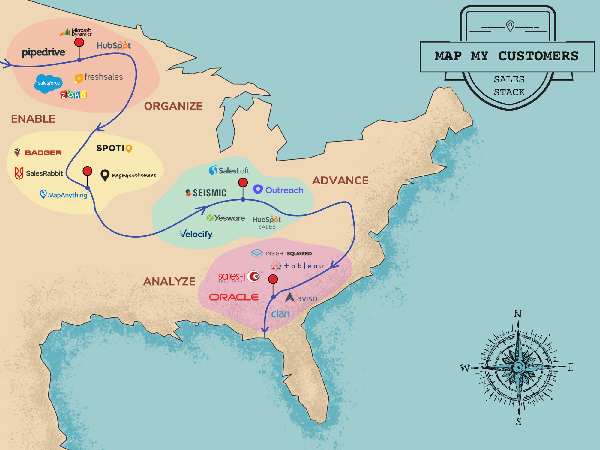Sales Stack - Map My Customers