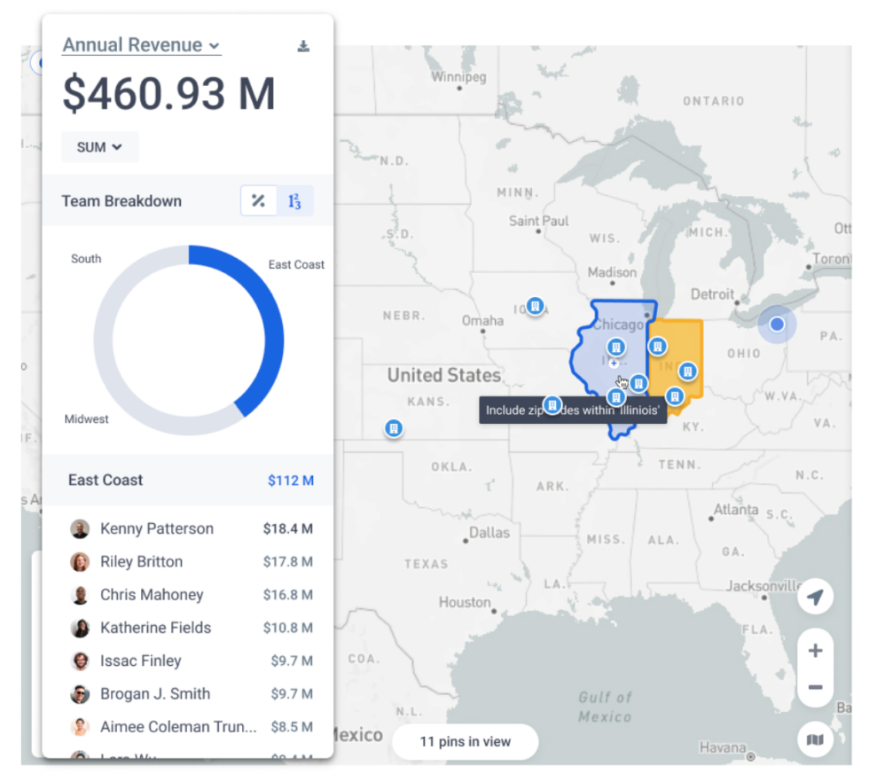 Reporting & Analytics - Map My Customers